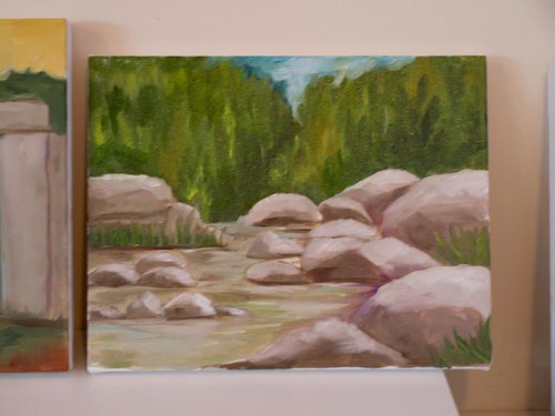 student-oil-paiting-river-rocks | Shenandoah Art Destination